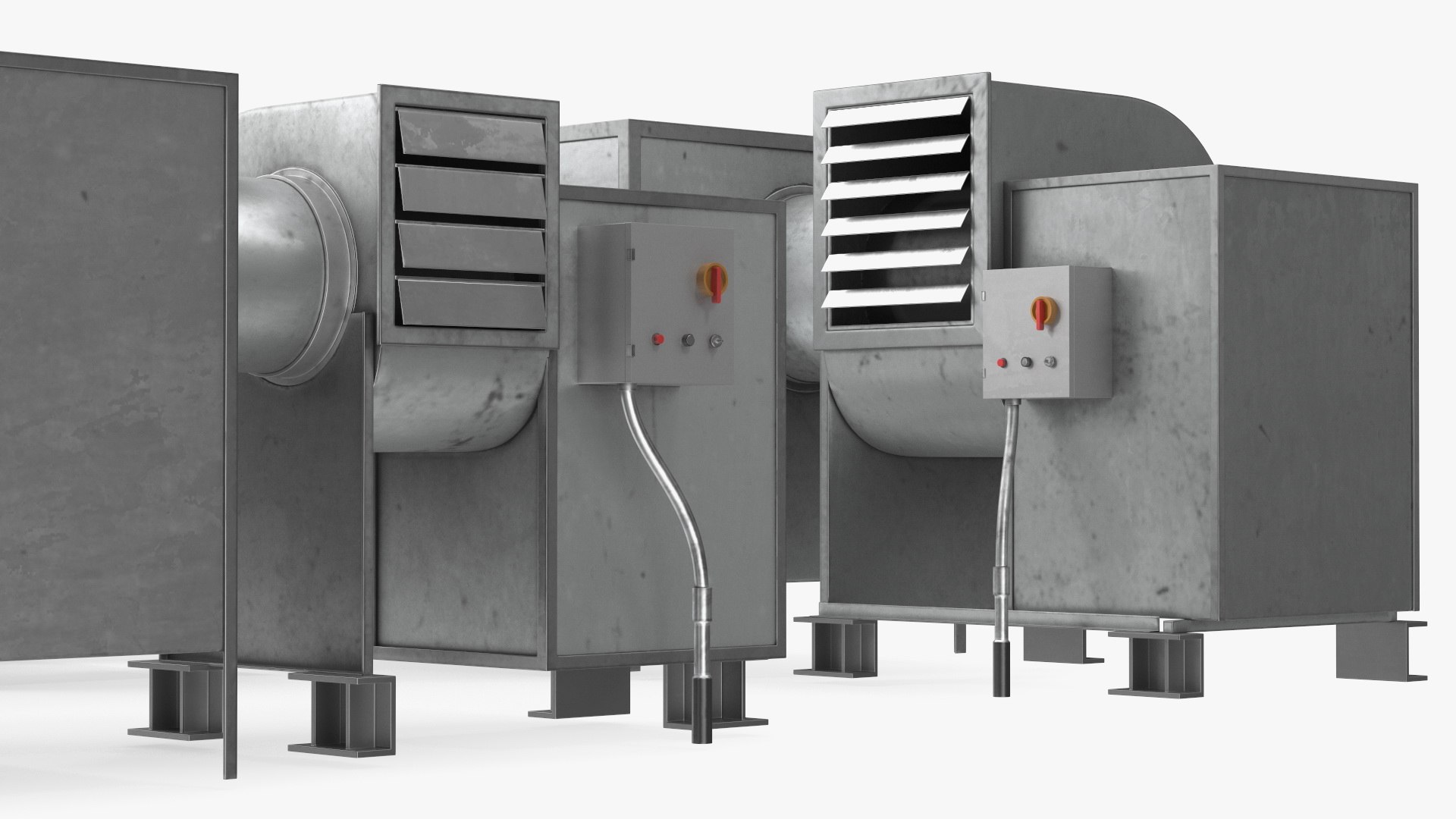 3D HVAC System Rooftop Model - TurboSquid 2330128