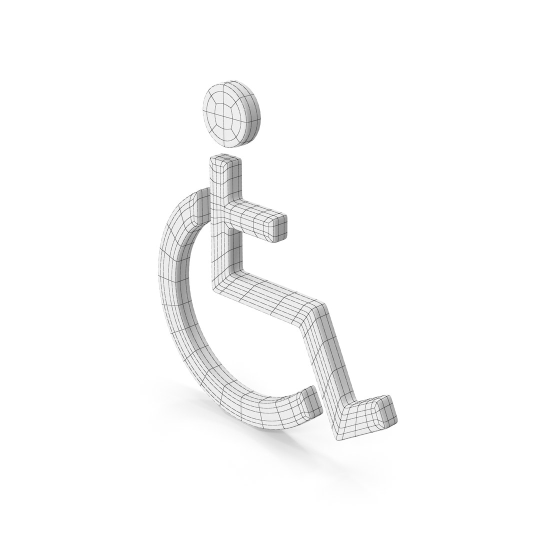 Disabled Symbol 3D Model - TurboSquid 2010878