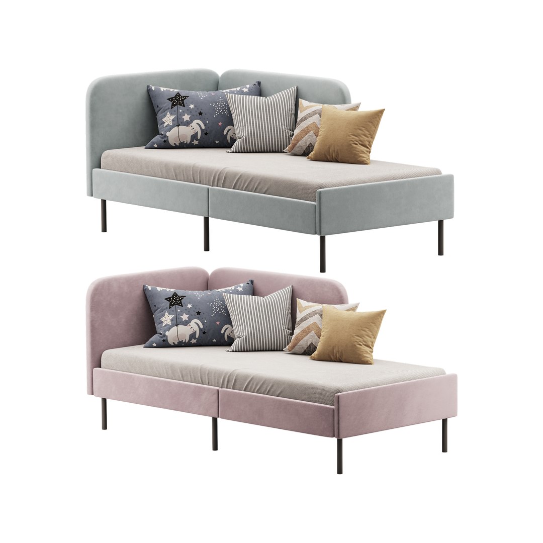 3D Model Knisa Medium Blue Standard Single - TurboSquid 2331016