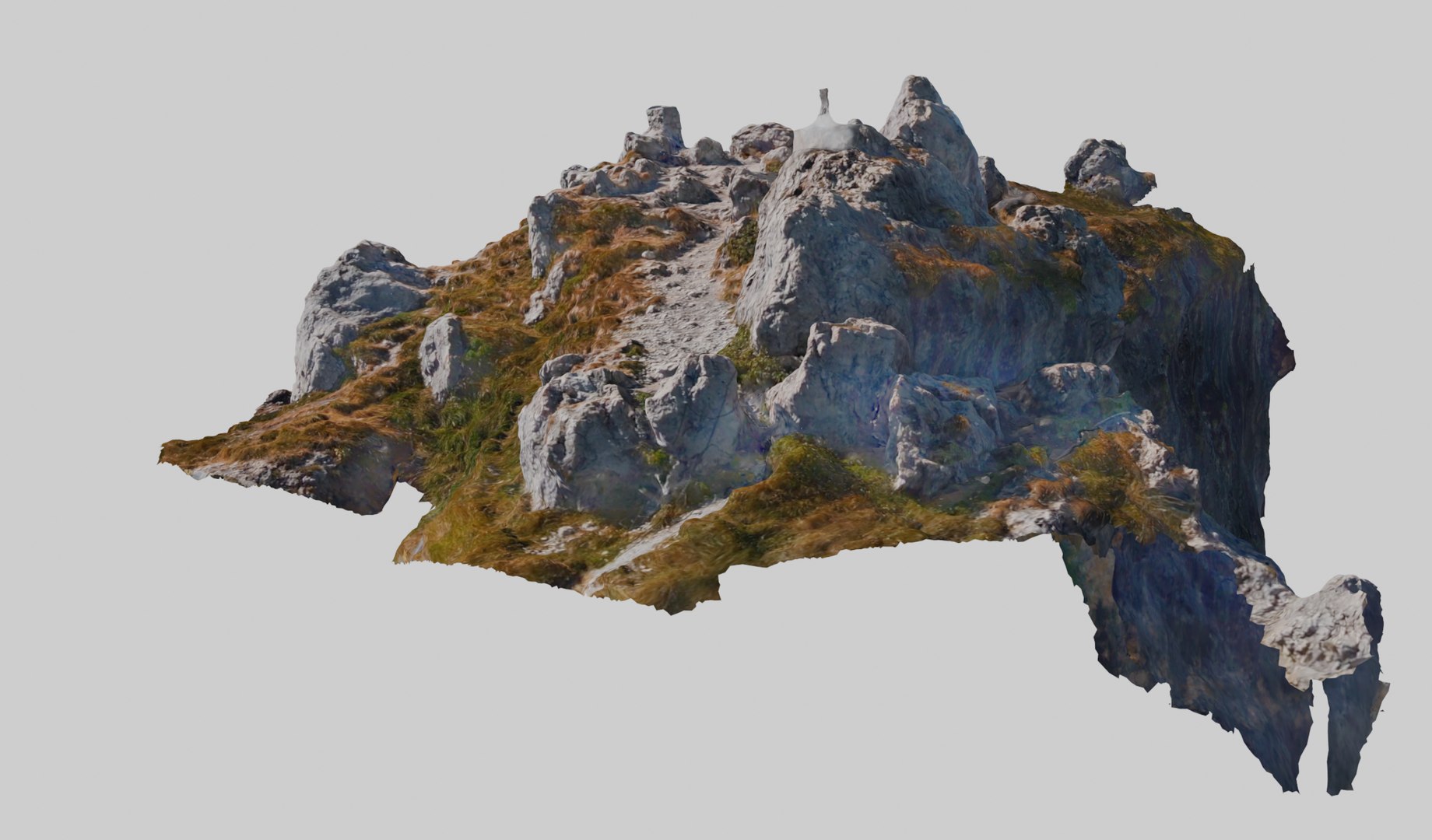 3D Rocky Hilltop Environment Photoscan - TurboSquid 2264378