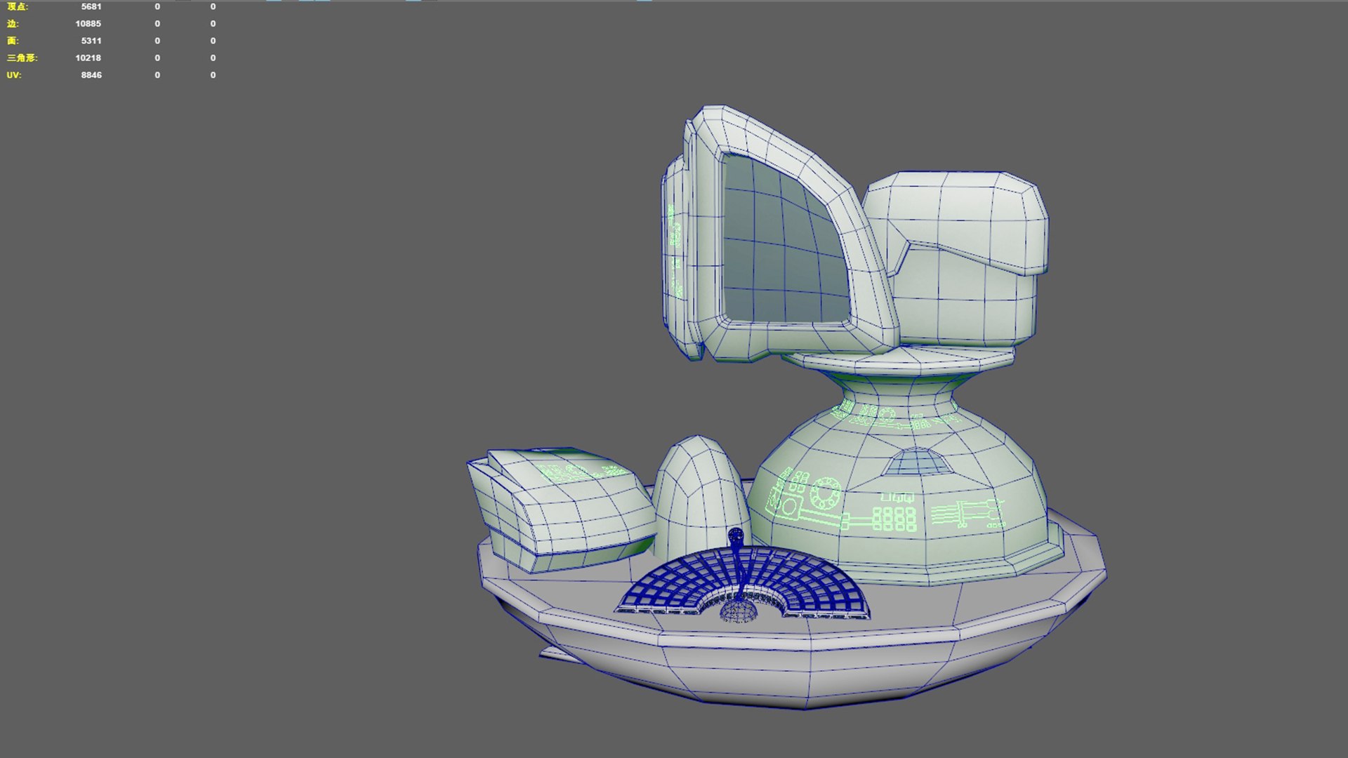 3D model Computer cartoon computer science computer future computer ...
