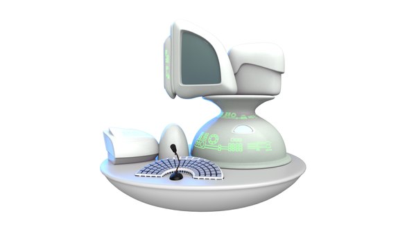 Computer cartoon computer science computer future computer3D模型 ...