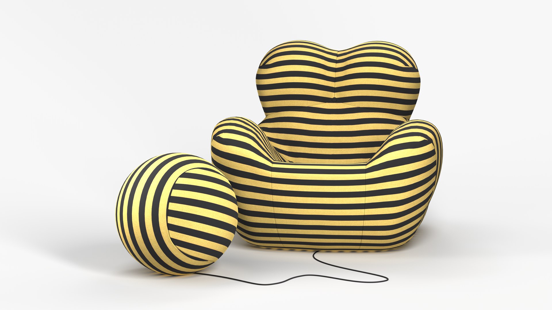 3D UP50-BeBITALIA-ARMCHAIR-GAETANOPESCE - TurboSquid 2019307