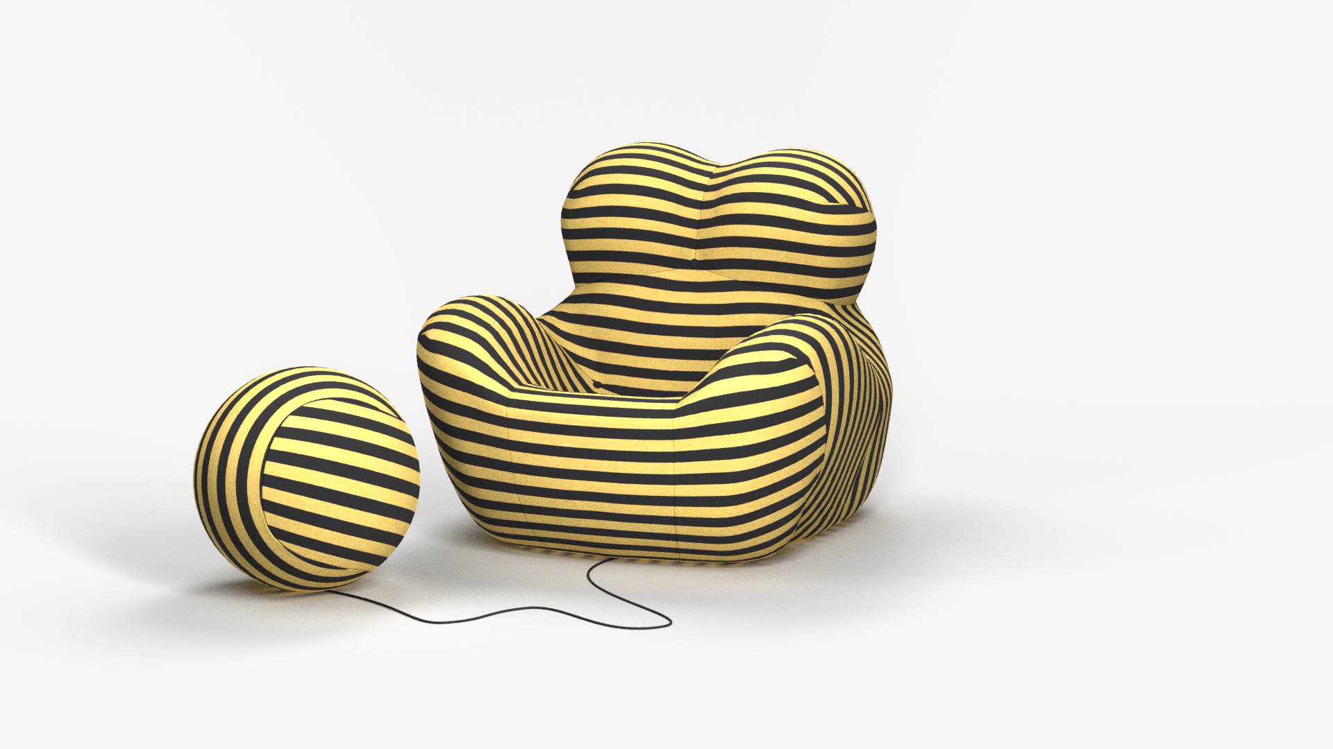 3D UP50-BeBITALIA-ARMCHAIR-GAETANOPESCE - TurboSquid 2019307