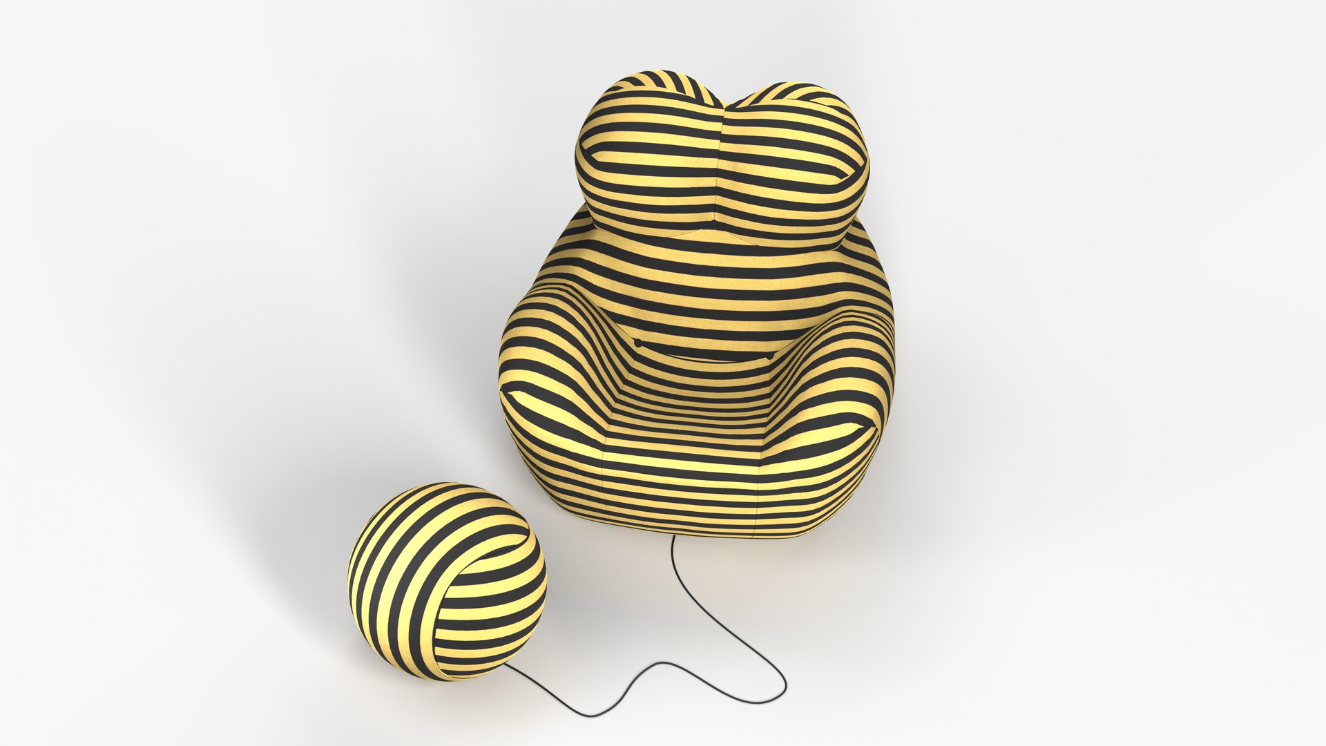 3D UP50-BeBITALIA-ARMCHAIR-GAETANOPESCE - TurboSquid 2019307