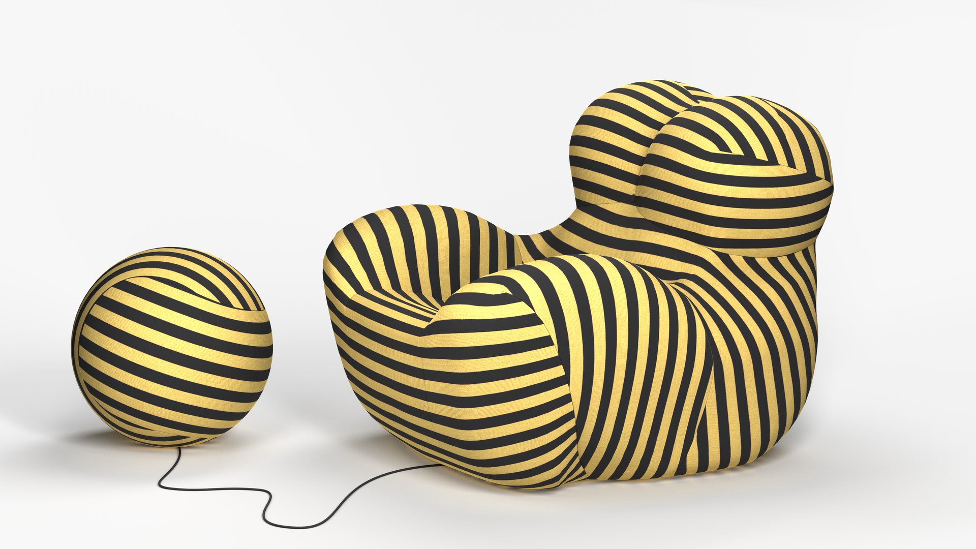3D UP50-BeBITALIA-ARMCHAIR-GAETANOPESCE - TurboSquid 2019307