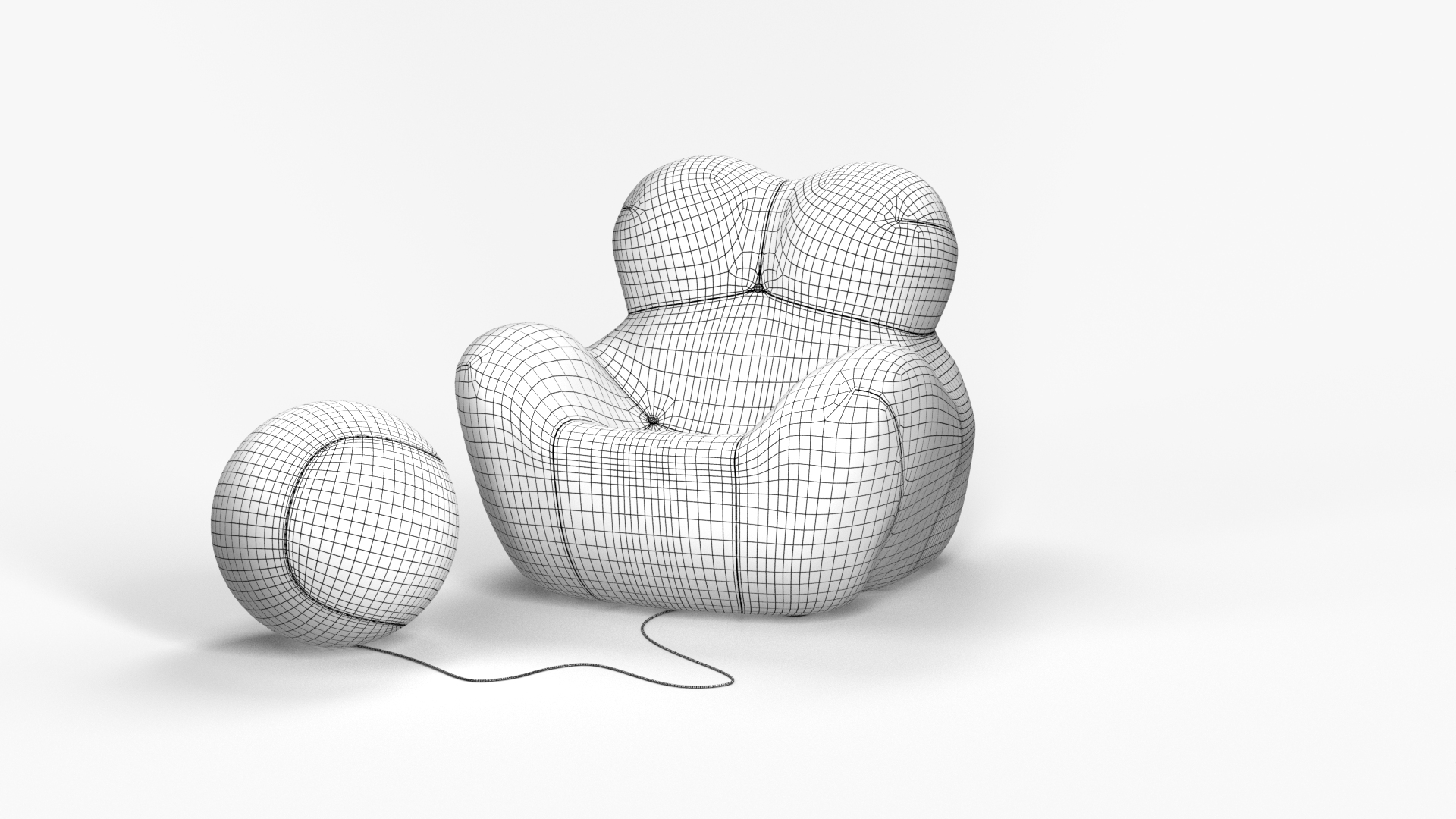 3D UP50-BeBITALIA-ARMCHAIR-GAETANOPESCE - TurboSquid 2019307