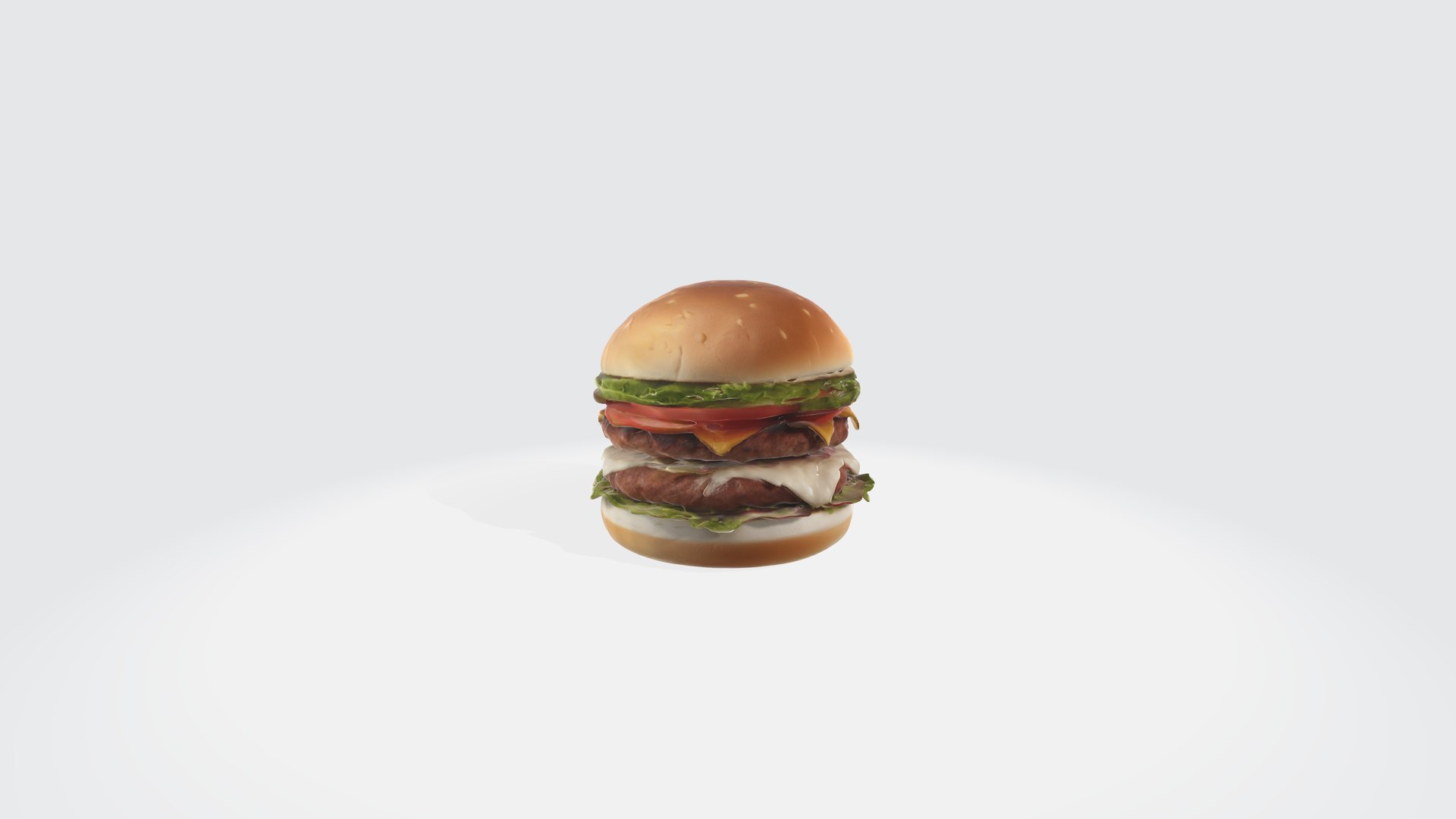3D Model Realistic Hamburger 3D Model - TurboSquid 2278987