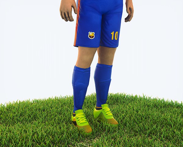 modelo 3d Lionel Messi jugador de fútbol juego listo personaje ...