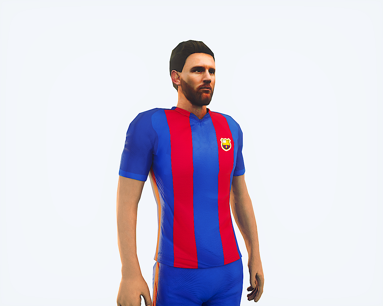 modelo 3d Lionel Messi jugador de fútbol juego listo personaje ...