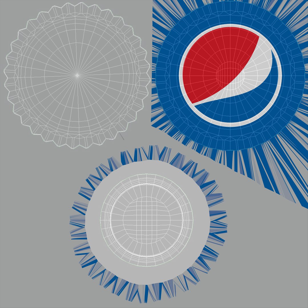 Pepsi Bottle Cap 3D Model - TurboSquid 2256869