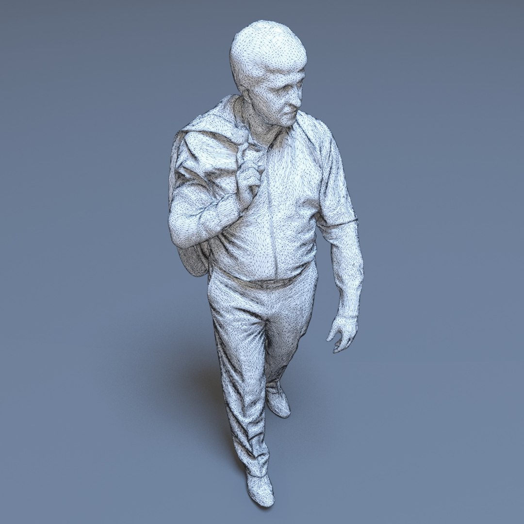 3d Businessman Walking People Human Model