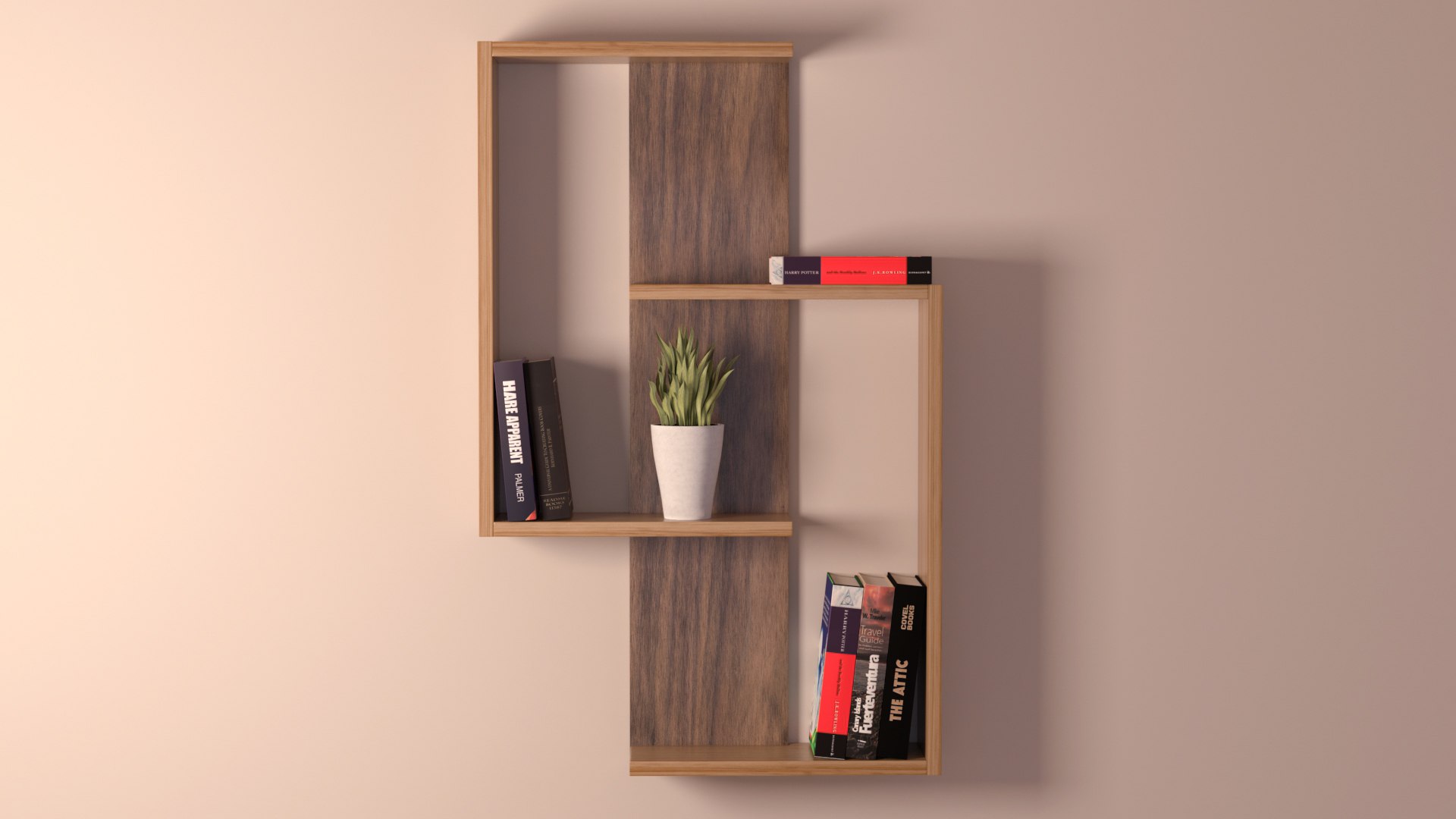 3D Wooden Shelves - TurboSquid 2193054
