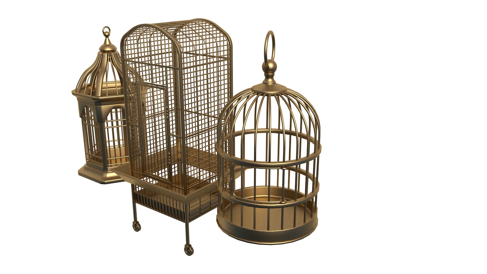 3D Bird Cage Collection Model - TurboSquid 2015870