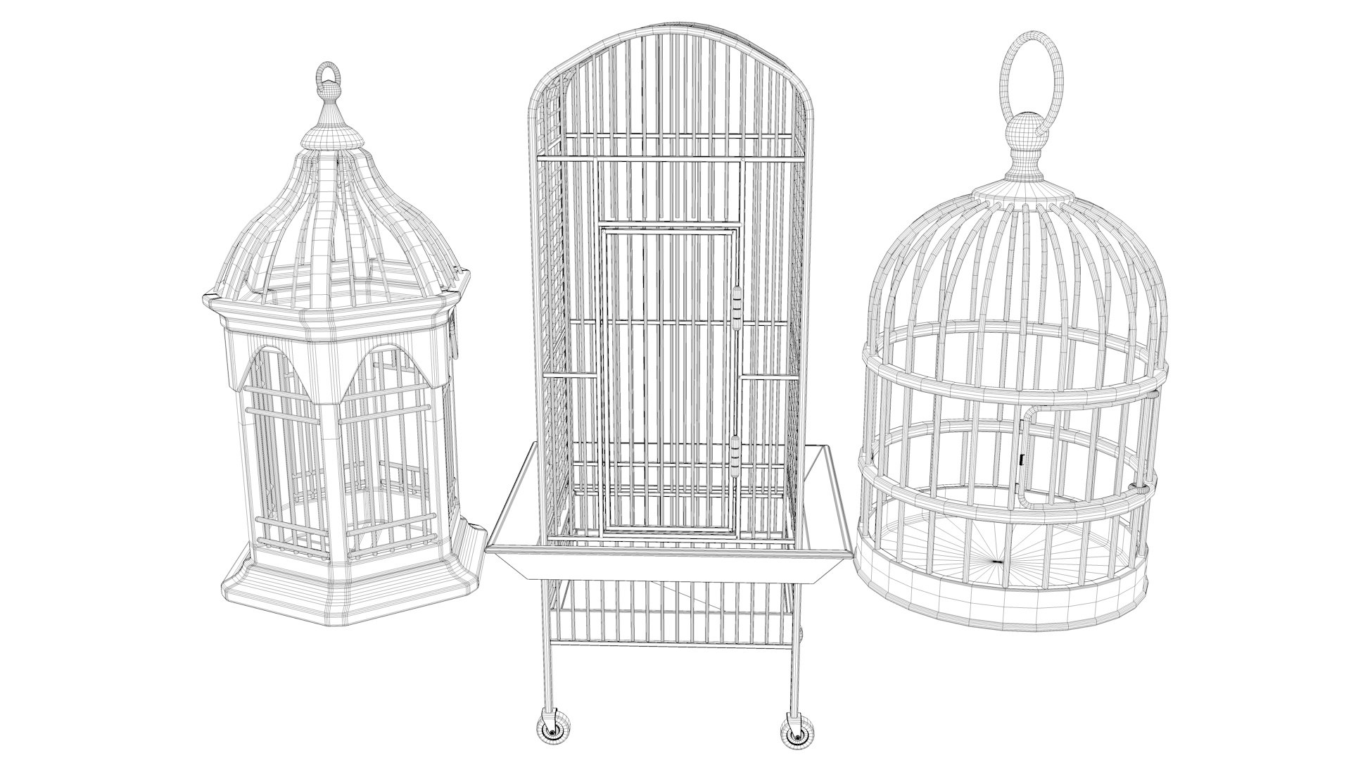 3D Bird Cage Collection Model - TurboSquid 2015870