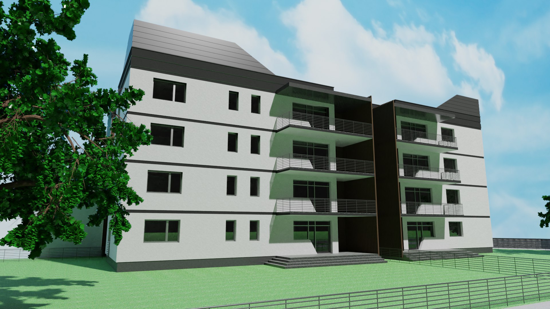 3D Architectural Residental Building - TurboSquid 1536079