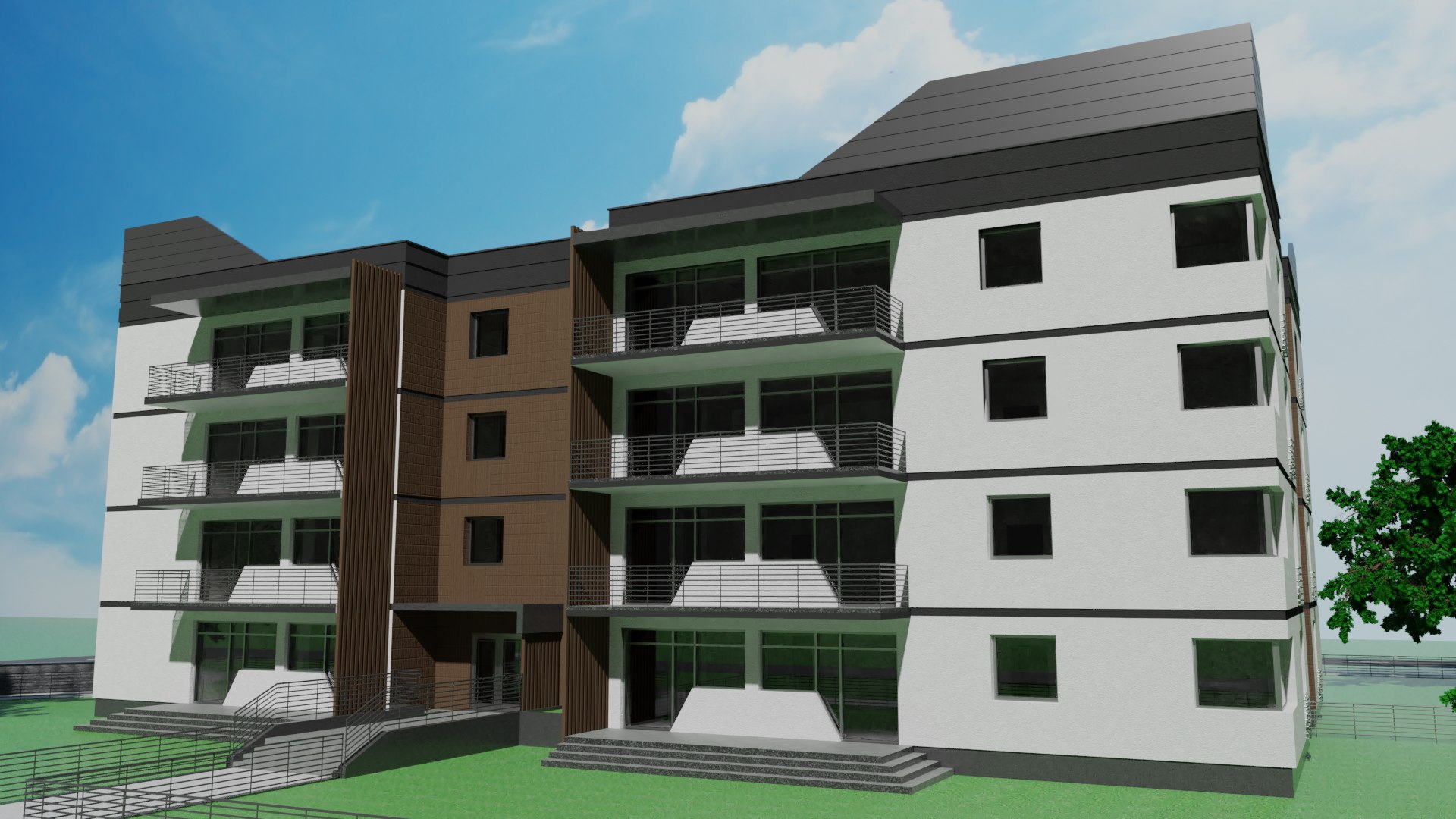 3D Architectural Residental Building - TurboSquid 1536079