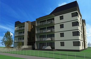 3D hotel building revit scene - TurboSquid 1536674