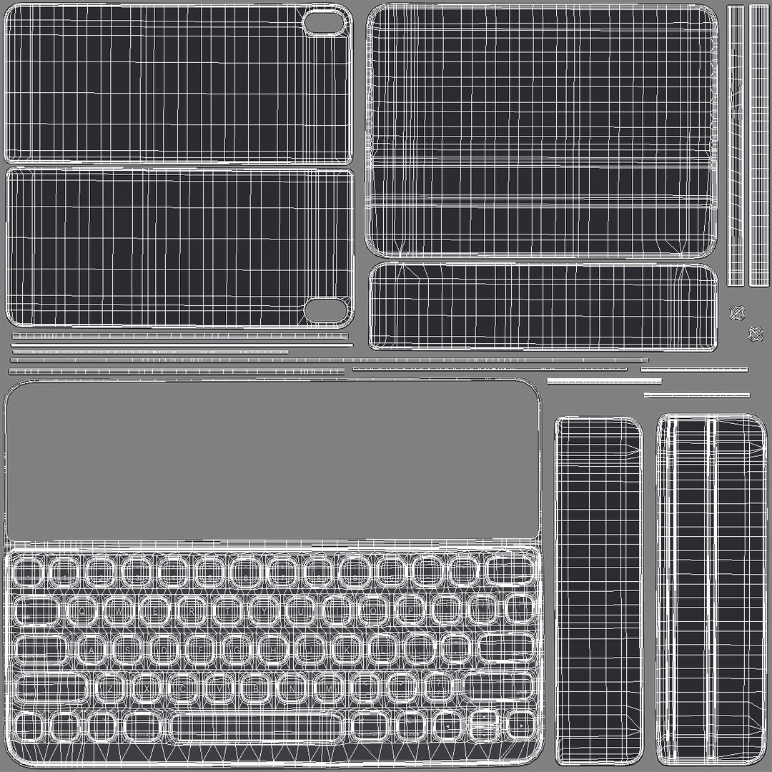 3D Apple Smart Keyboard Model - TurboSquid 1359068