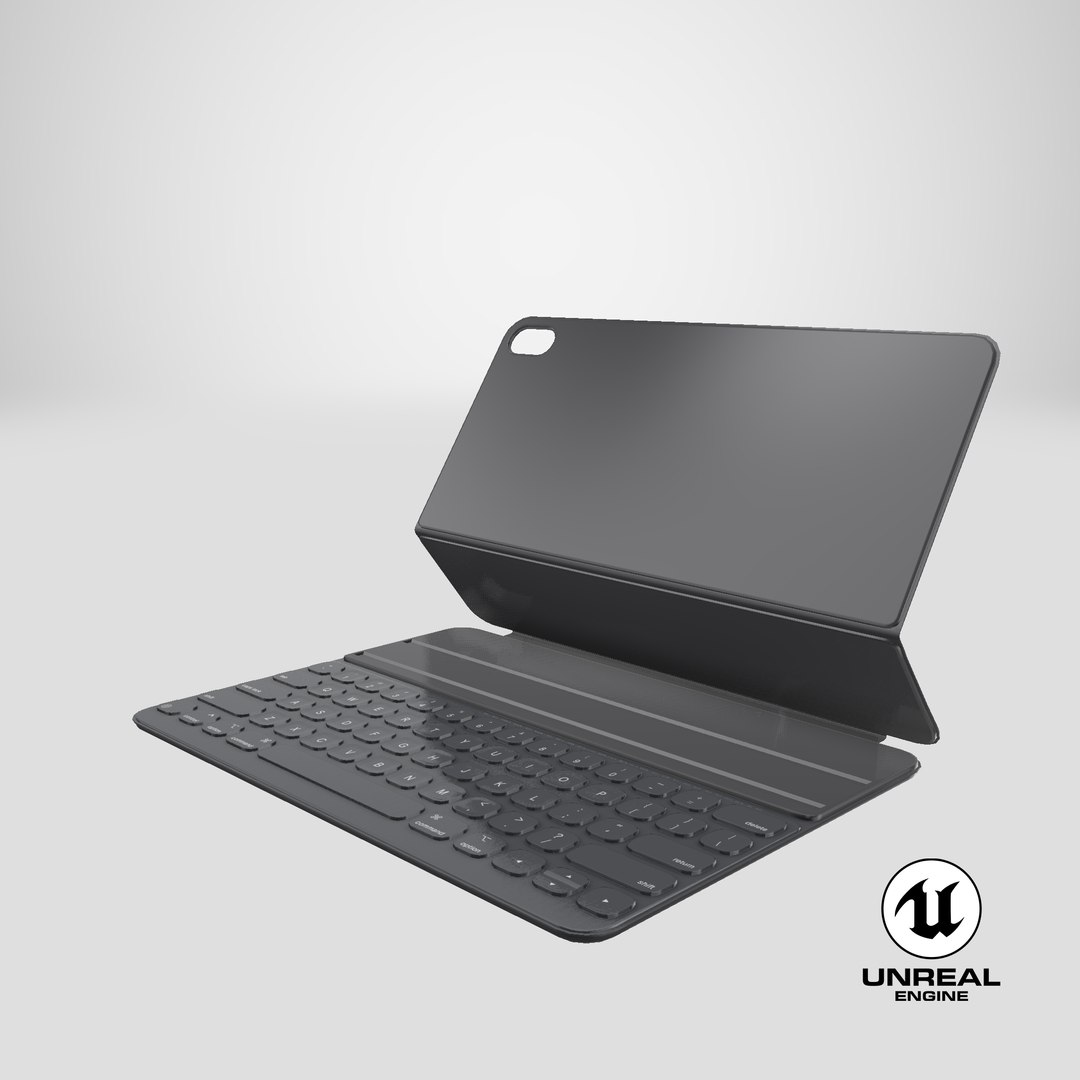 3D apple smart keyboard model - TurboSquid 1359068