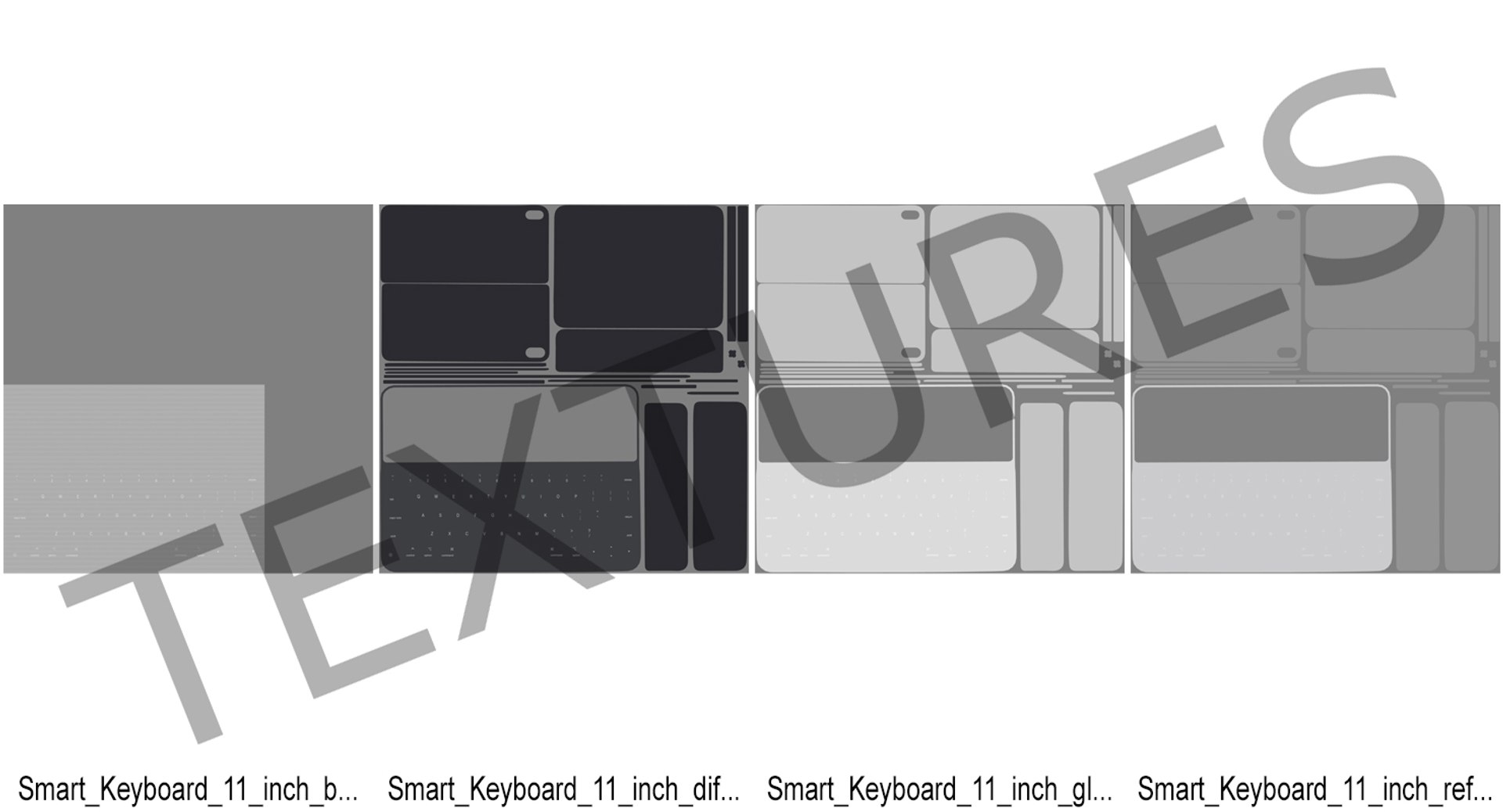 3D Apple Smart Keyboard Model - TurboSquid 1359068