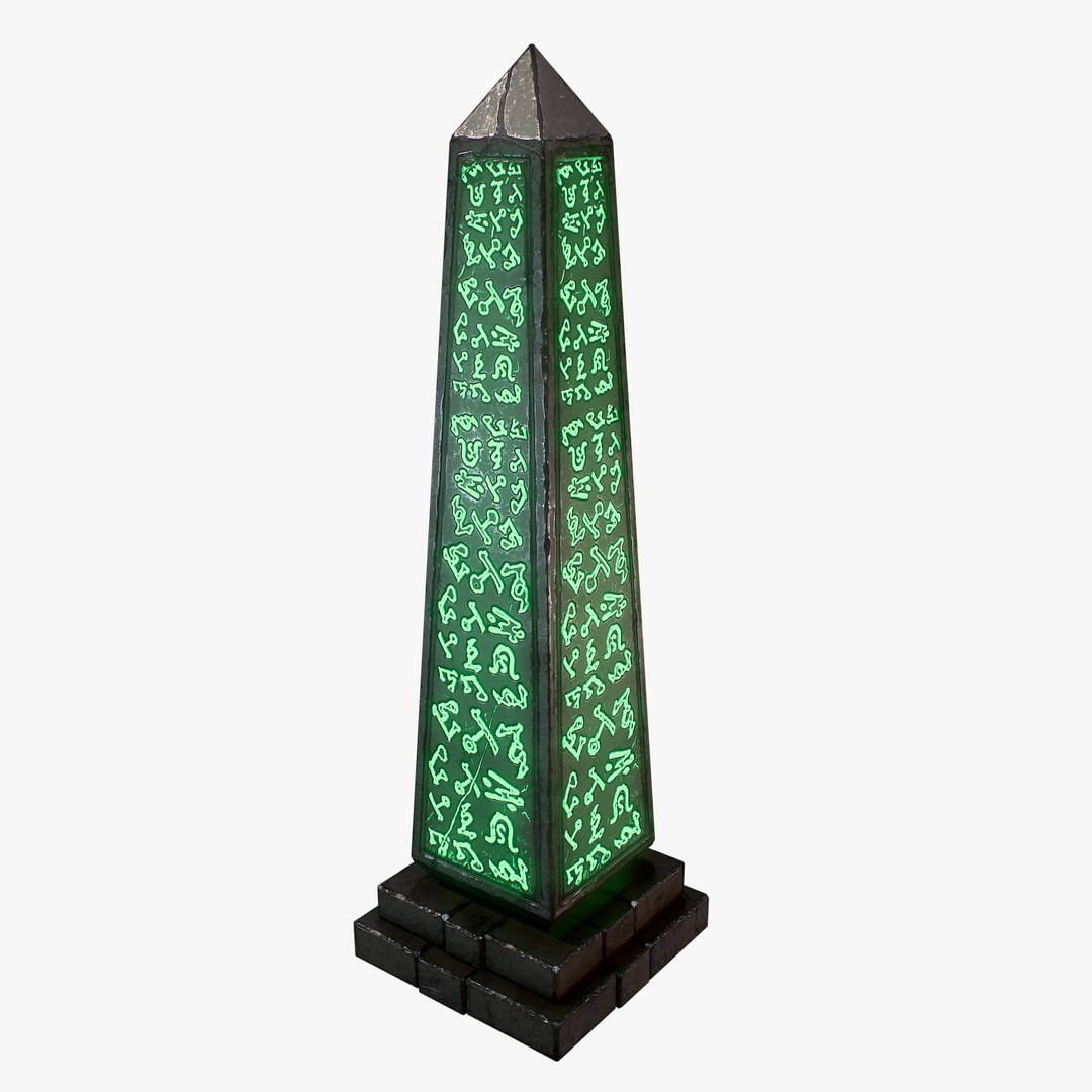 3D Model Mystical Obelisk - TurboSquid 1819781