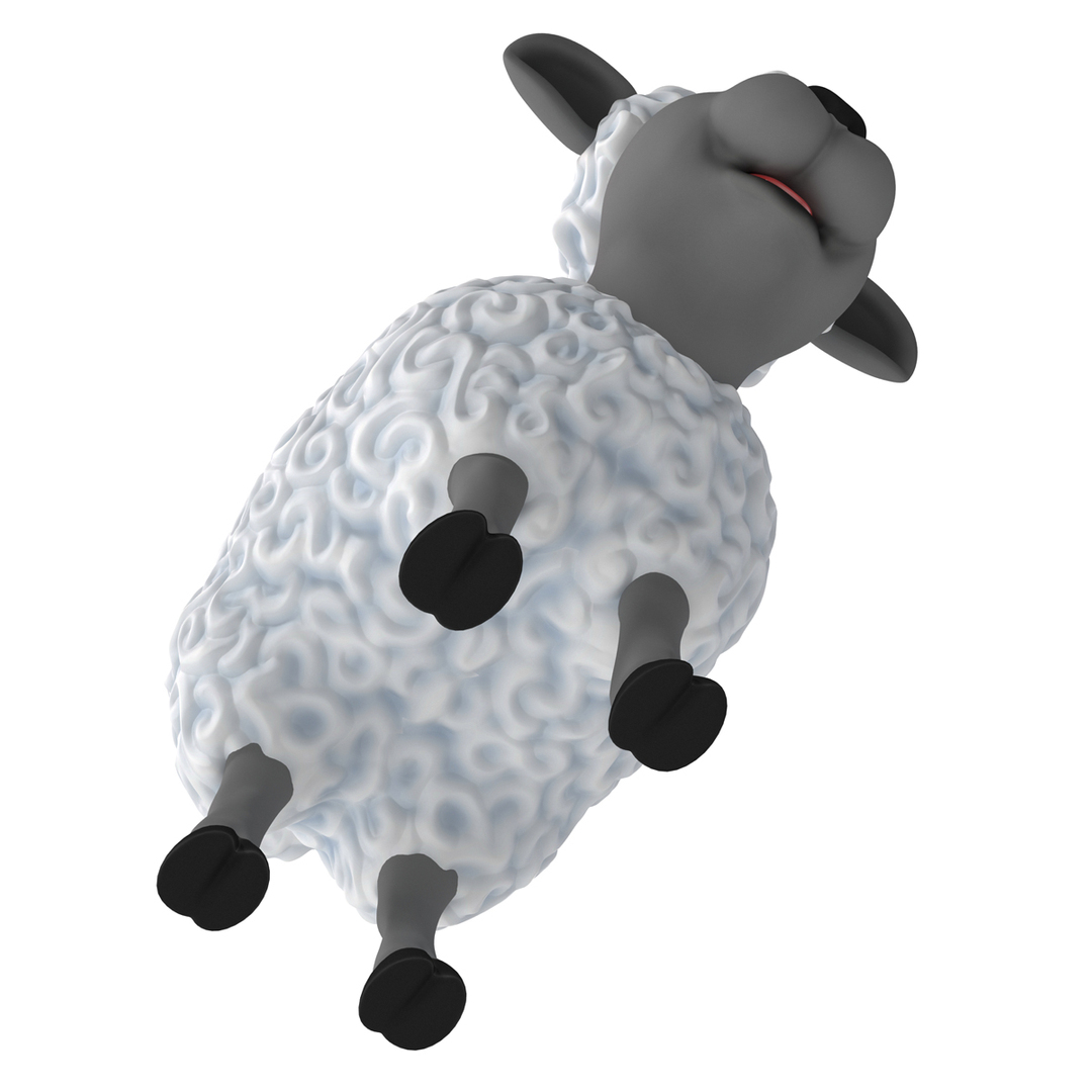 cartoon sheep rigged 3d max