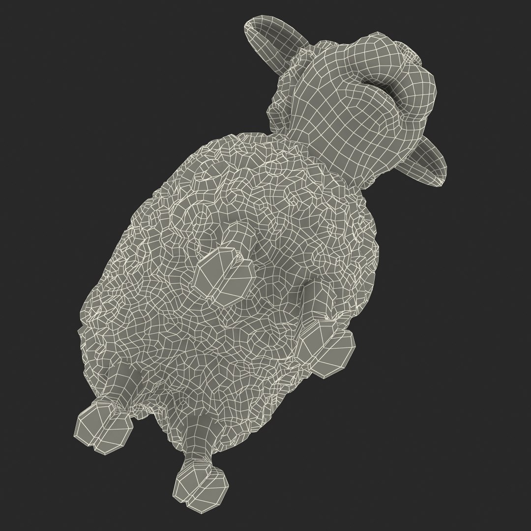 cartoon sheep rigged 3d max