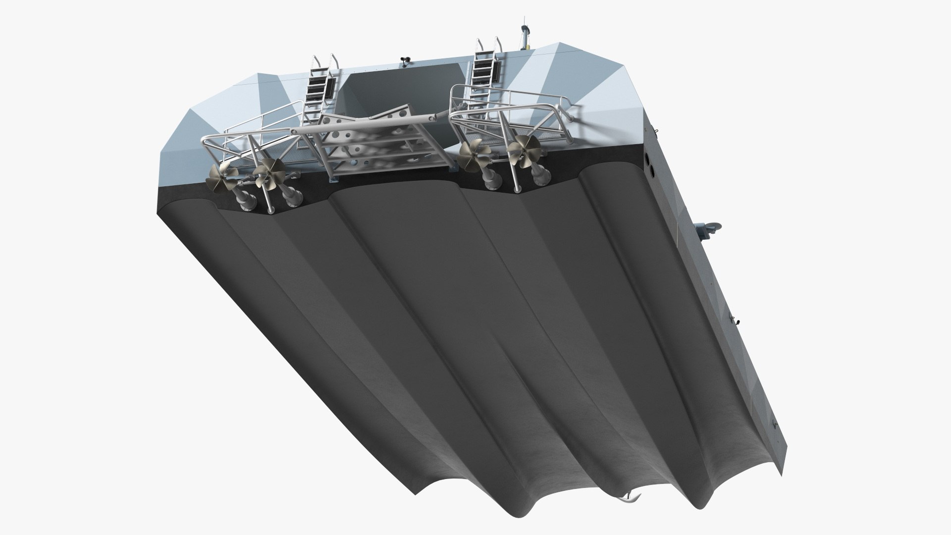 3D M80 Stiletto Stealth Naval Ship Rigged For Maya - TurboSquid 2188904
