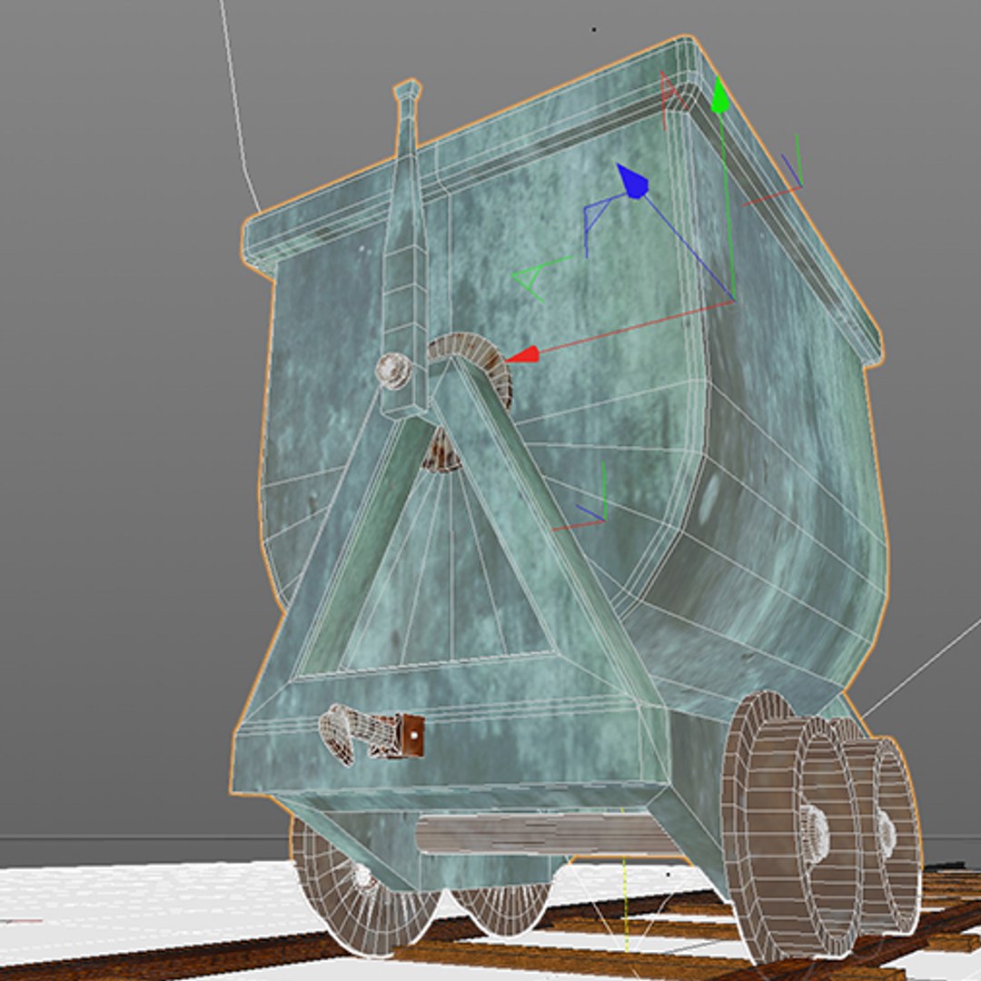 Cart Mining 3d Obj