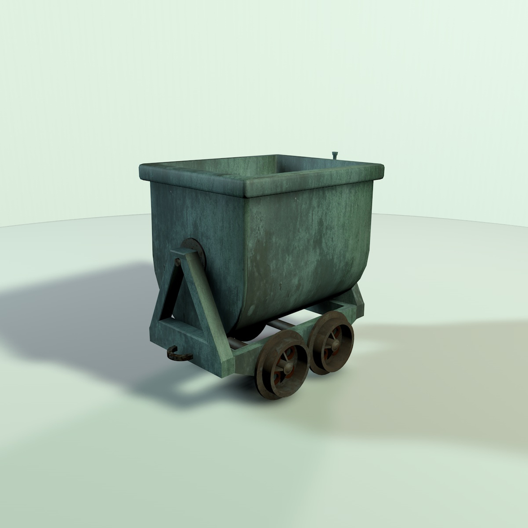 Cart Mining 3d Obj