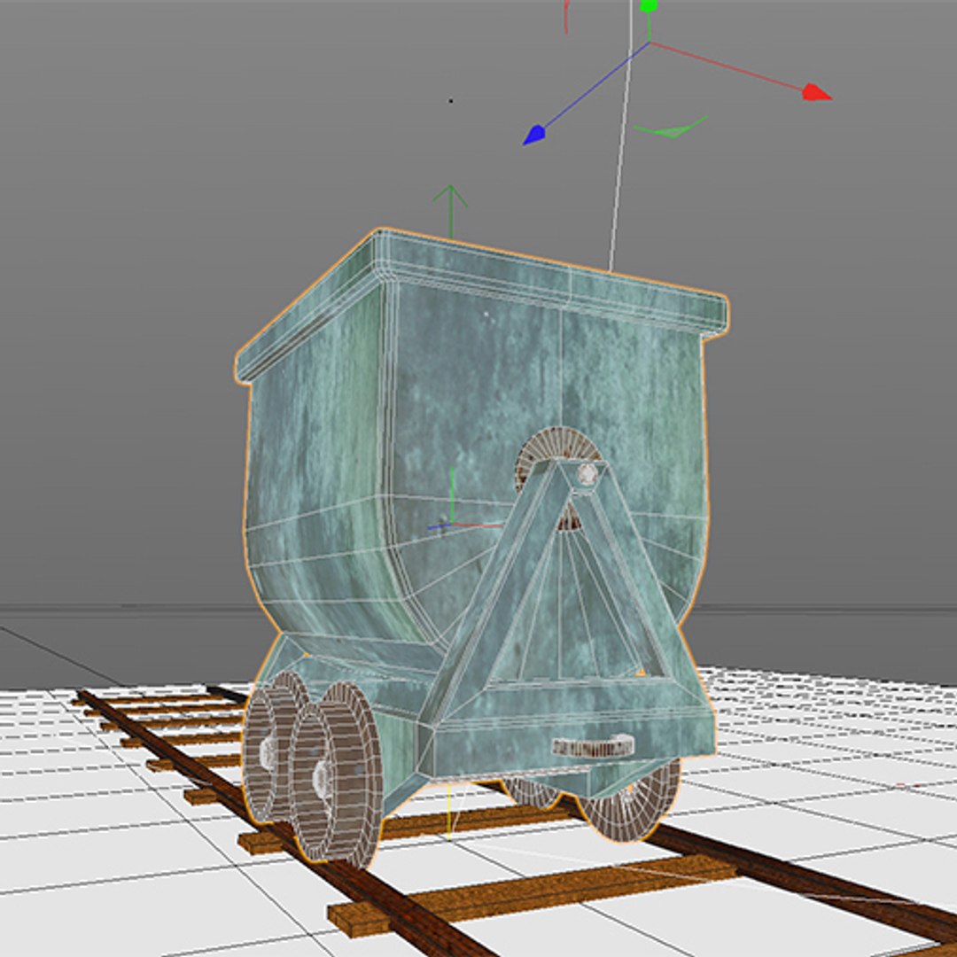 Cart Mining 3d Obj