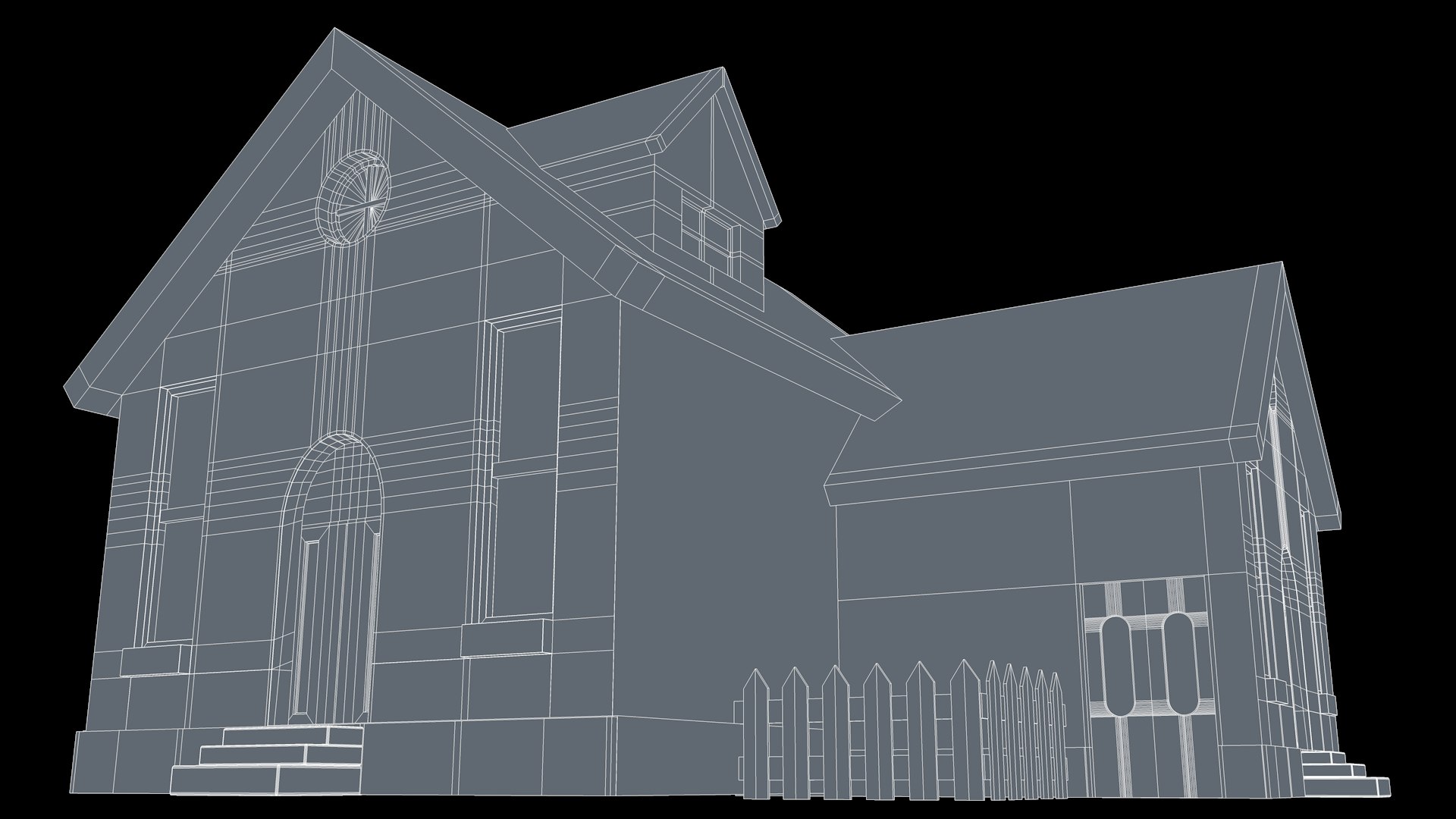 Cartoon House 3D Model - TurboSquid 2514719