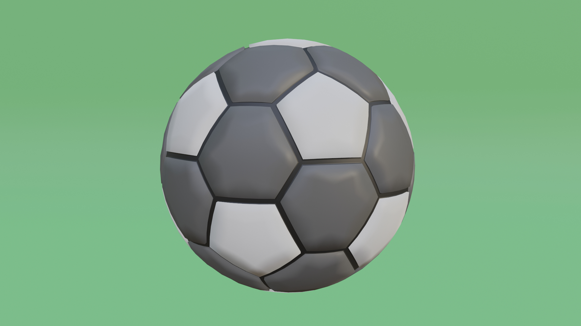 3D Model Grey Soccer Ball - TurboSquid 2086771