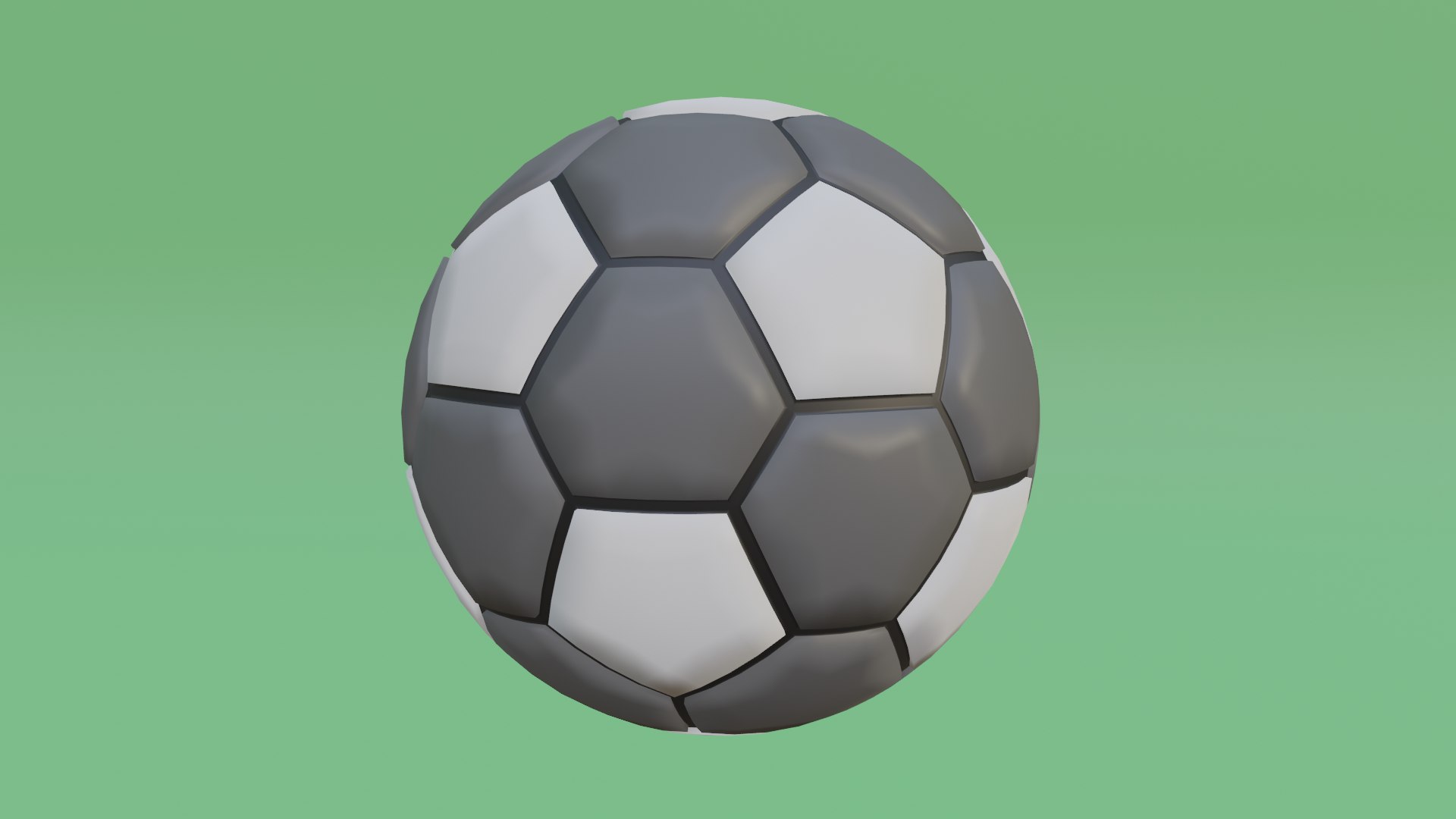 3D Model Grey Soccer Ball - TurboSquid 2086771