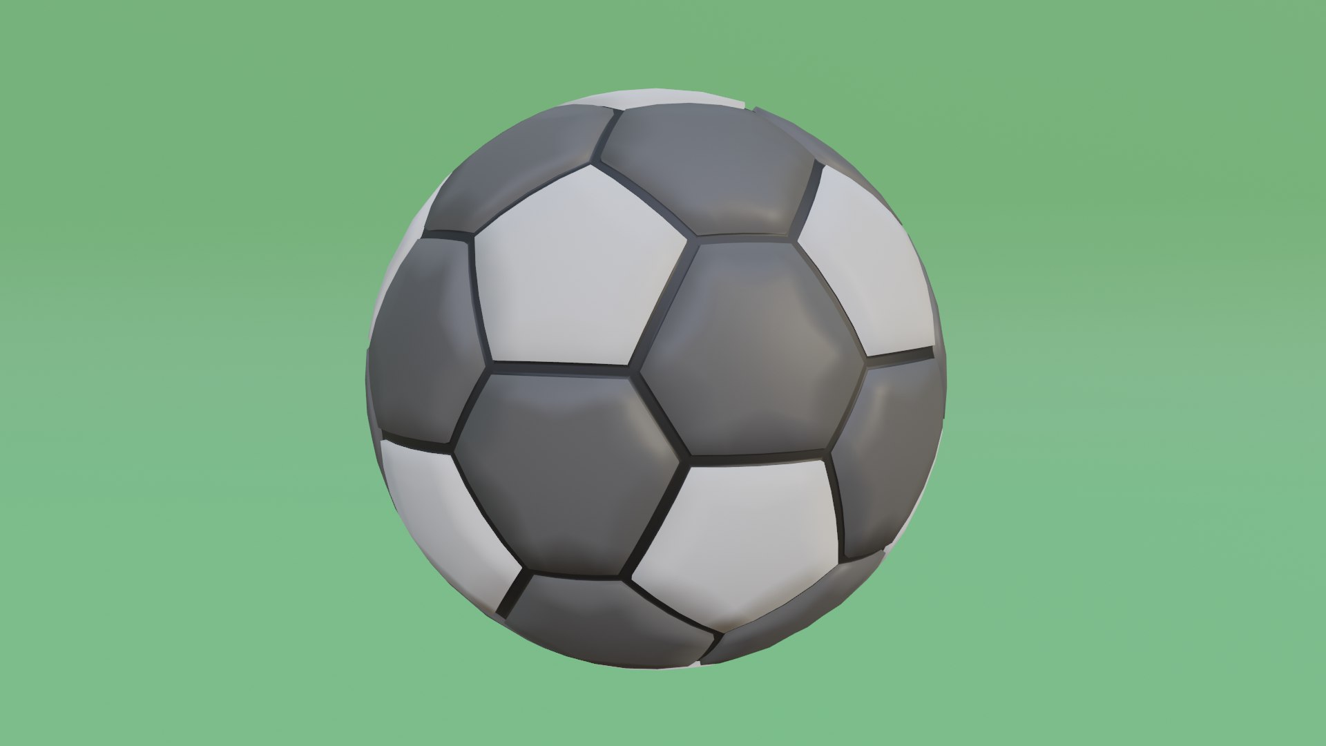 3D Model Grey Soccer Ball - TurboSquid 2086771