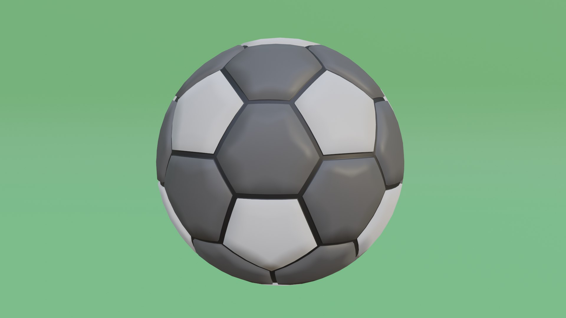 3D Model Grey Soccer Ball - TurboSquid 2086771