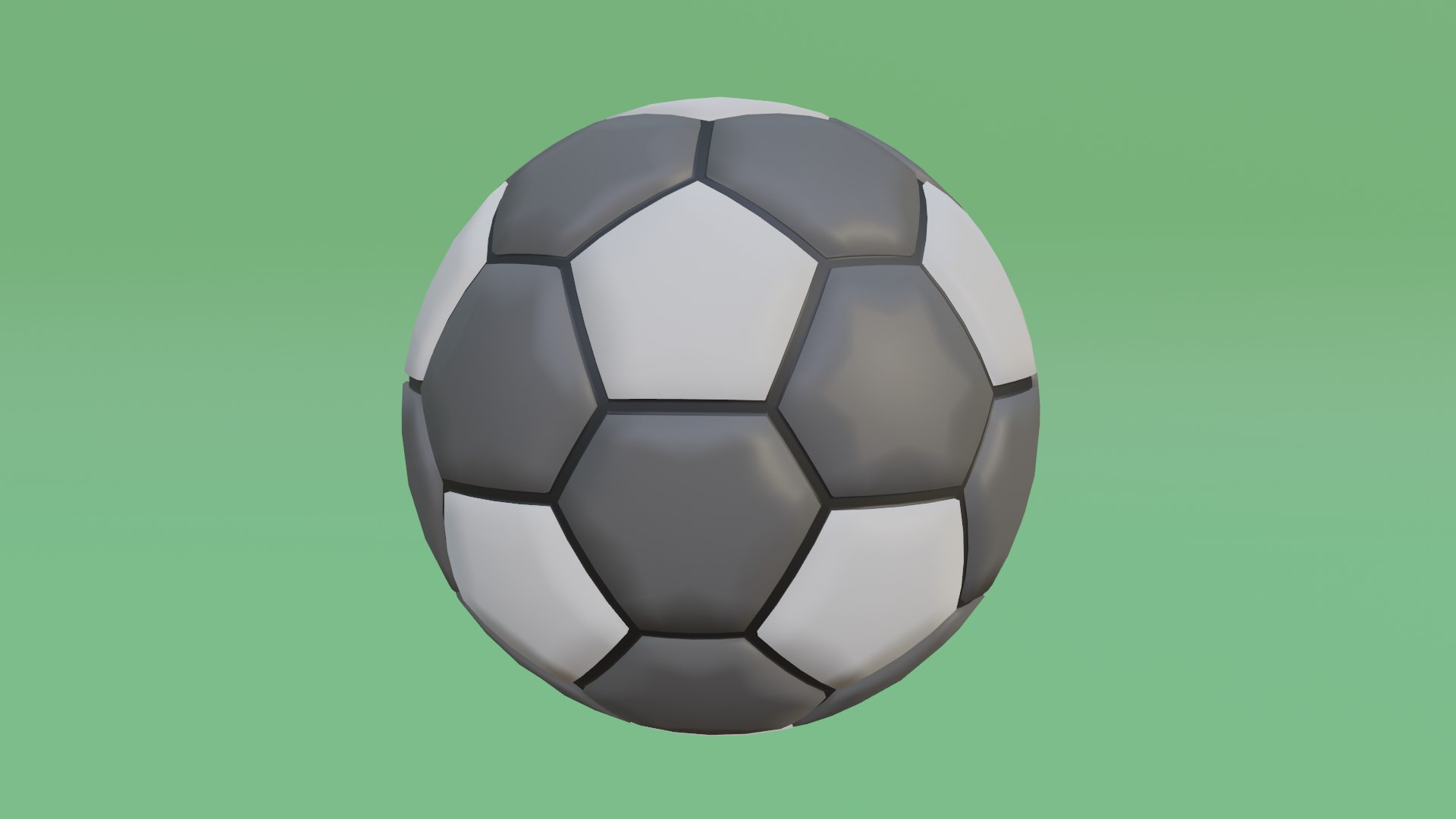 3D Model Grey Soccer Ball - TurboSquid 2086771