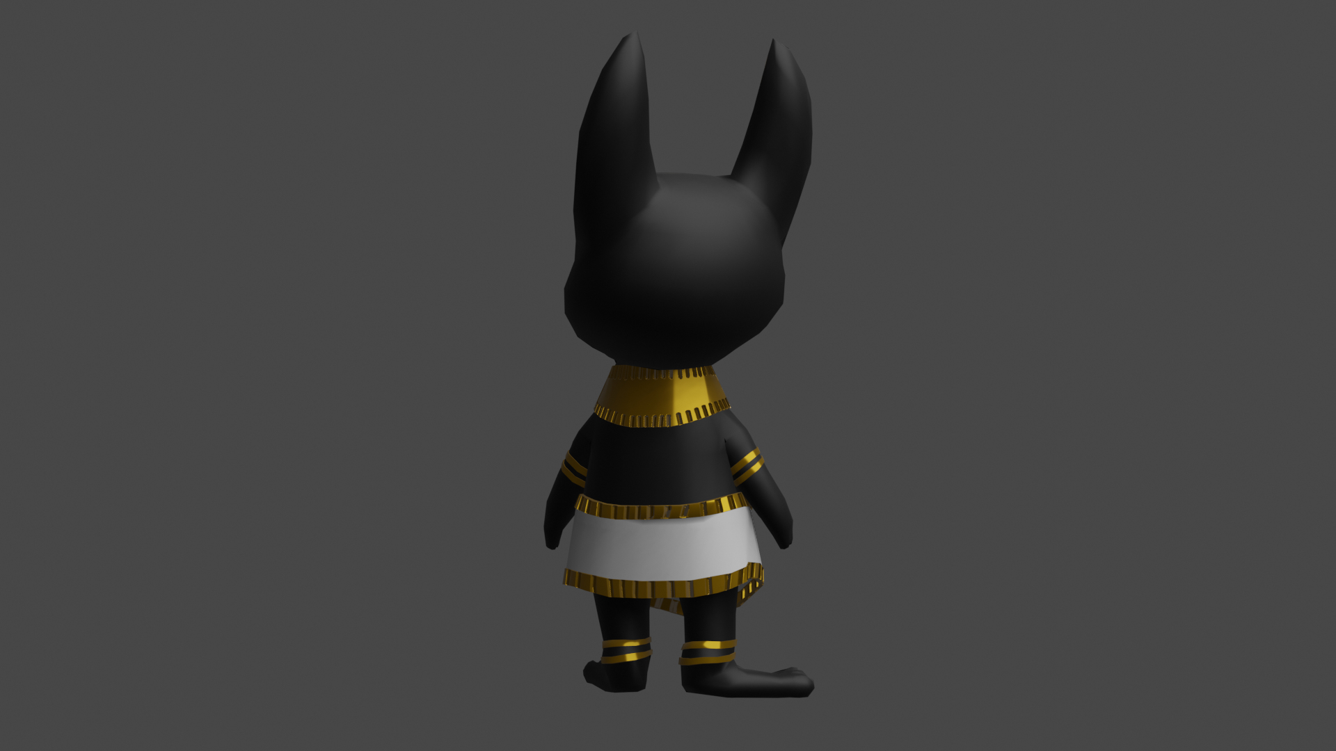 3D model cute anubis character - TurboSquid 1708438