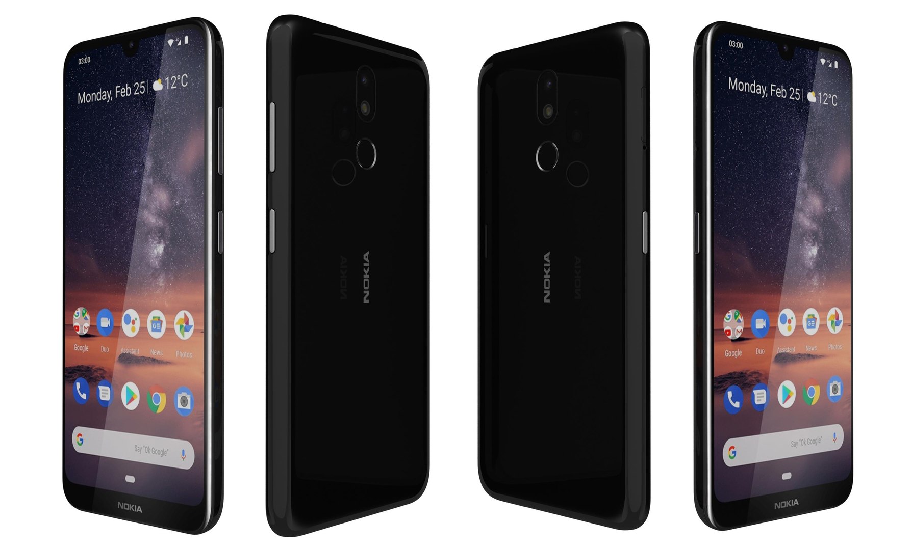 3D Model Nokia 3 2 Black - TurboSquid 1419344