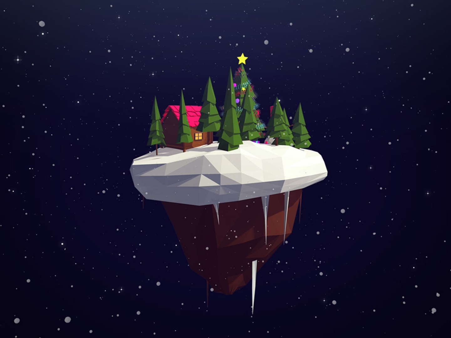 3d christmas asset