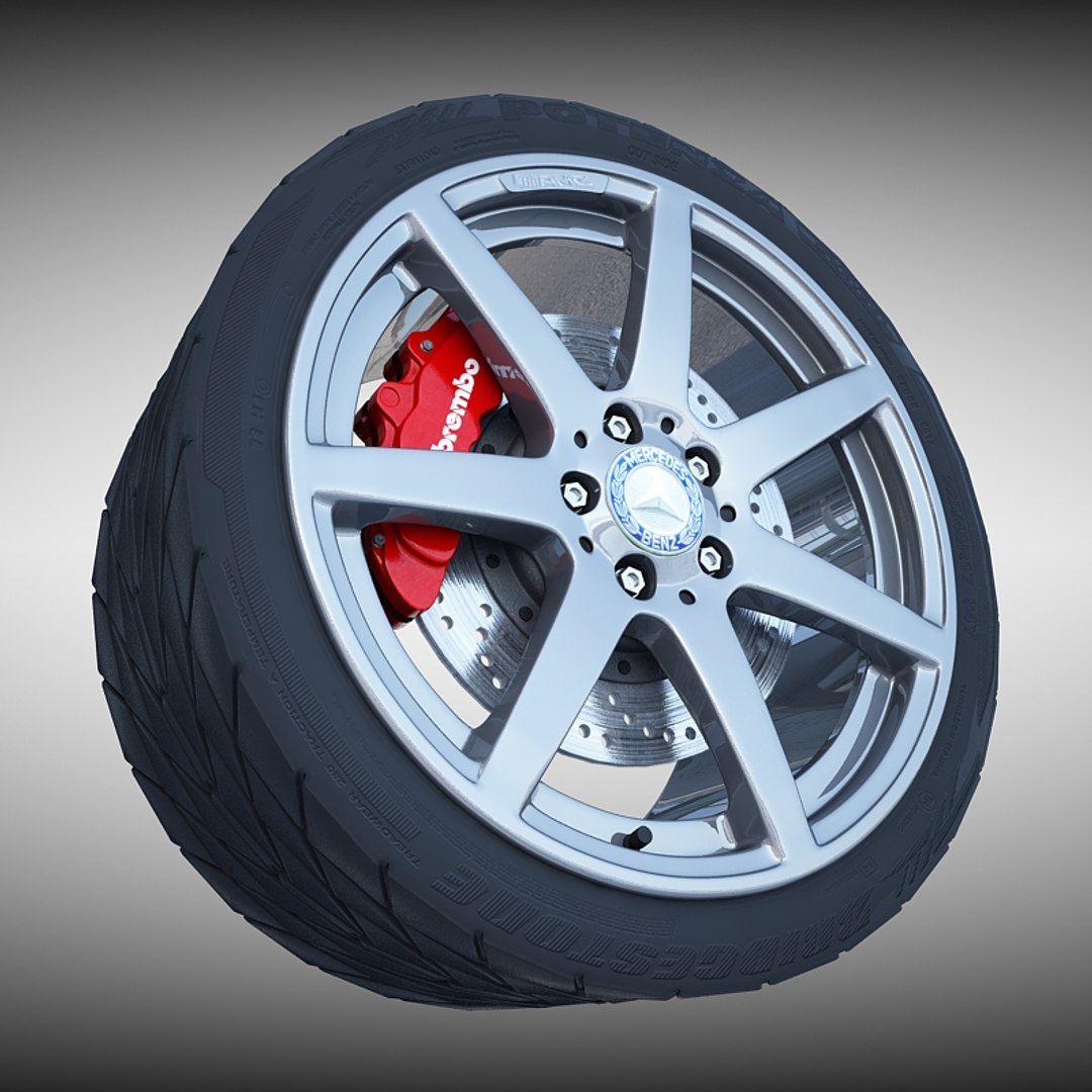 Amg Wheel Tire 3ds