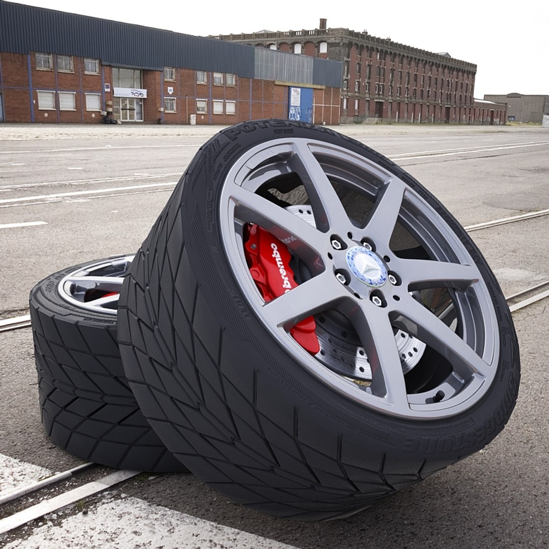 Amg Wheel Tire 3ds