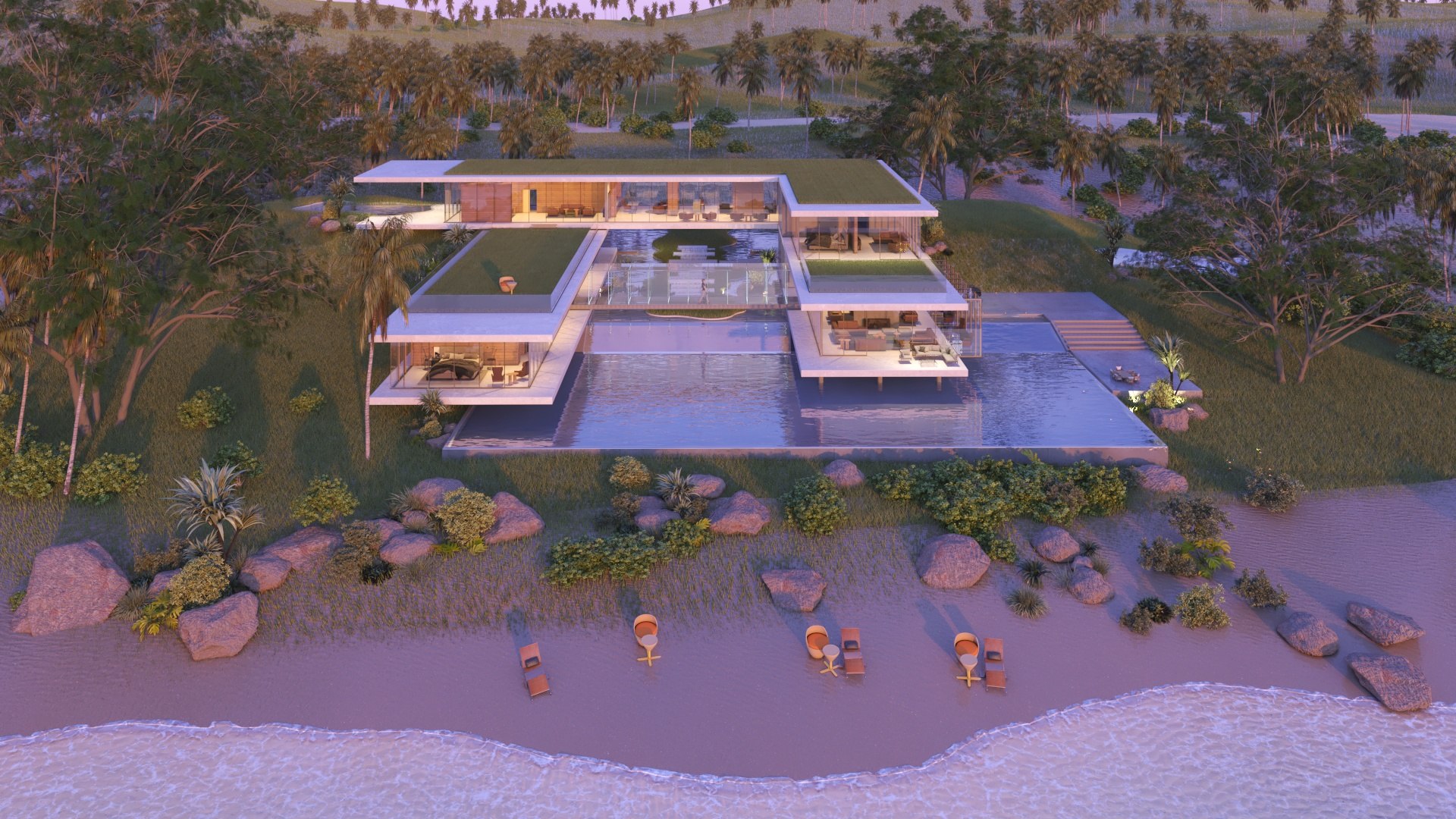 Modern Beach House Revit And Vray 3ds Max 3D - TurboSquid 1921420