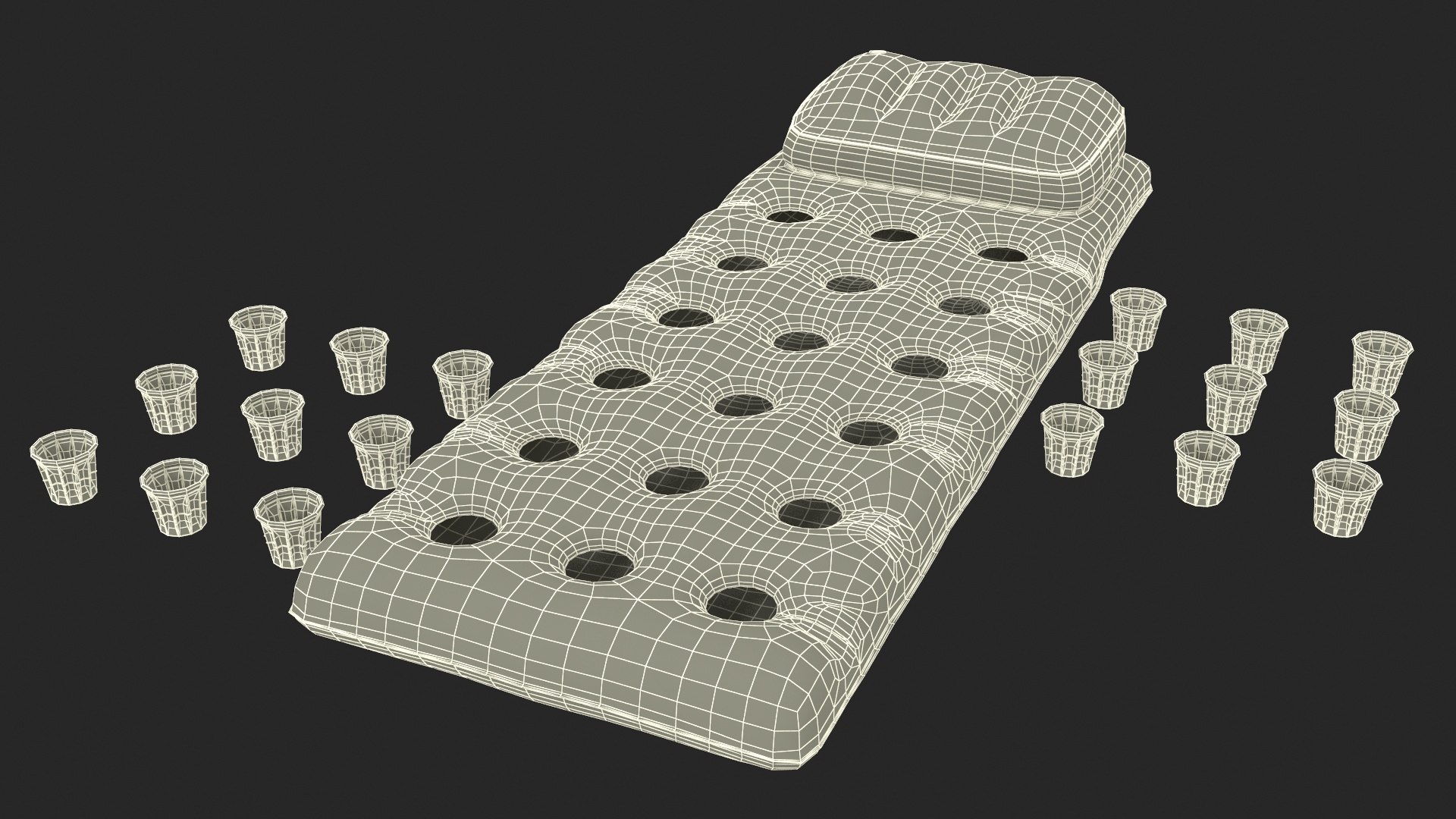 Air Mattresses Swimming Pool Inflatable Bed 3D model - TurboSquid 2147274