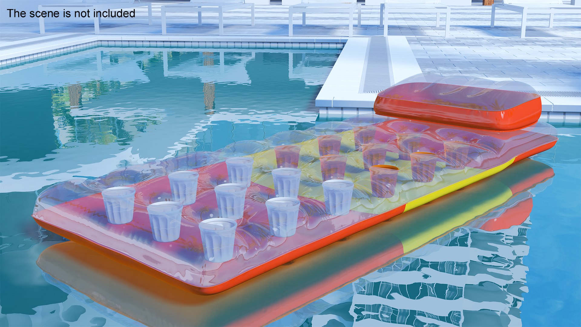 Air Mattresses Swimming Pool Inflatable Bed 3D Model - TurboSquid 2147274