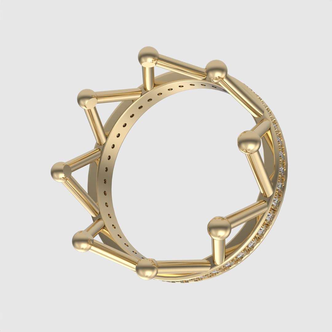Majestic Crown Ring Design JDBCo 3D Model - TurboSquid 2350294