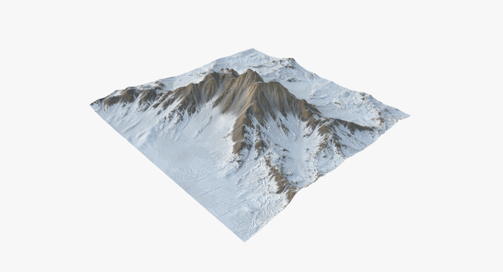 Snowy Mountain -2 Snow Model - TurboSquid 1251709