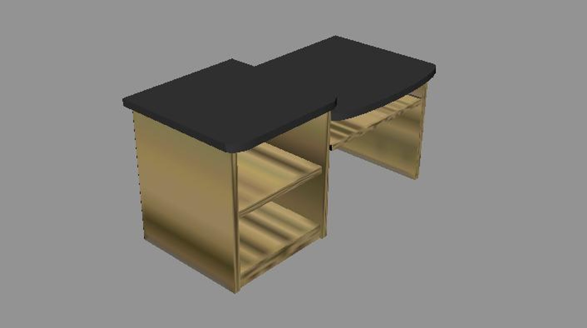 3d computer desk model