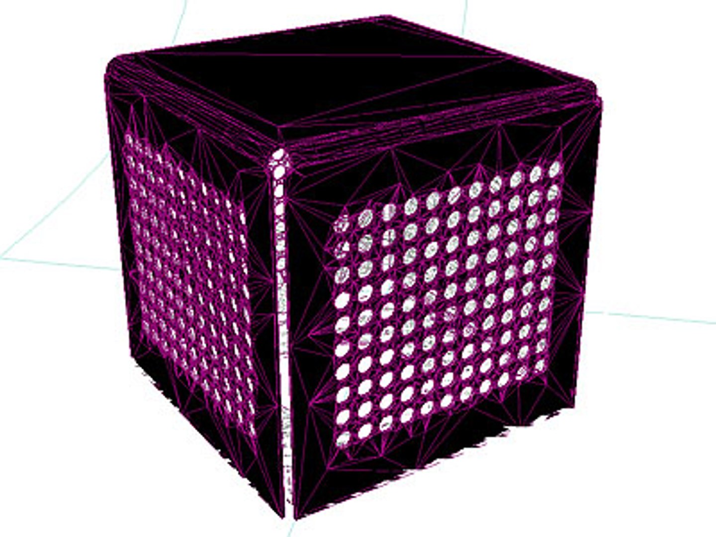 Accented Cubic Light Box 3d Max